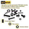 240 Pieces M6 Screw Nuts and Bolts Assortment Kit, 10.9 Grade Alloy ...