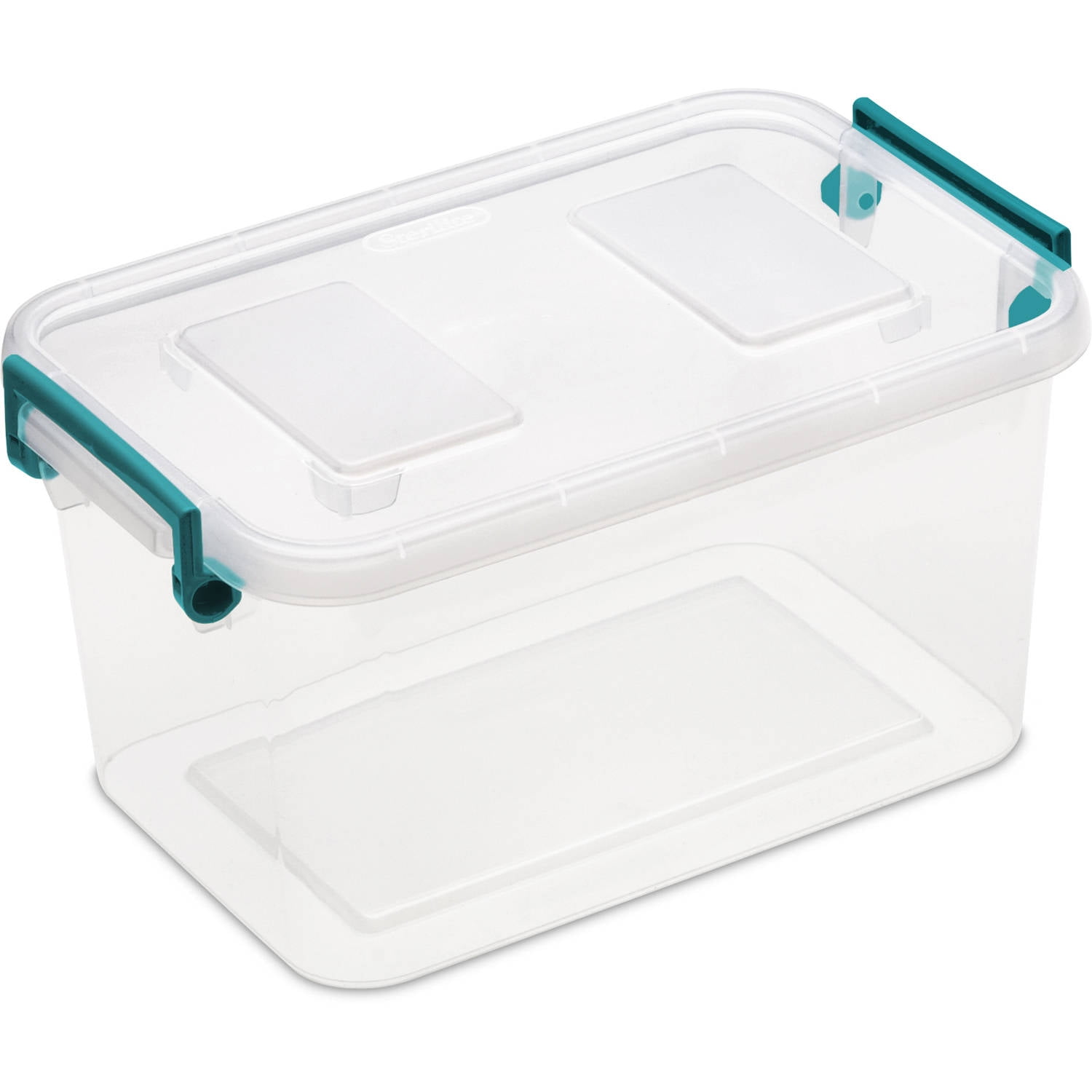 Sterilite 5.5 qt Modular Latch Box, Teal Sachet (Available in Case of 6 ...