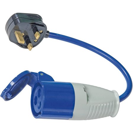 Silverline 818738 13A-16A Fly Lead Converter 13A plug to 16A socket by ...