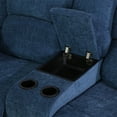Aukfa Double Manual Recliner Chair, Overstuffed Loveseat with Cupholder ...