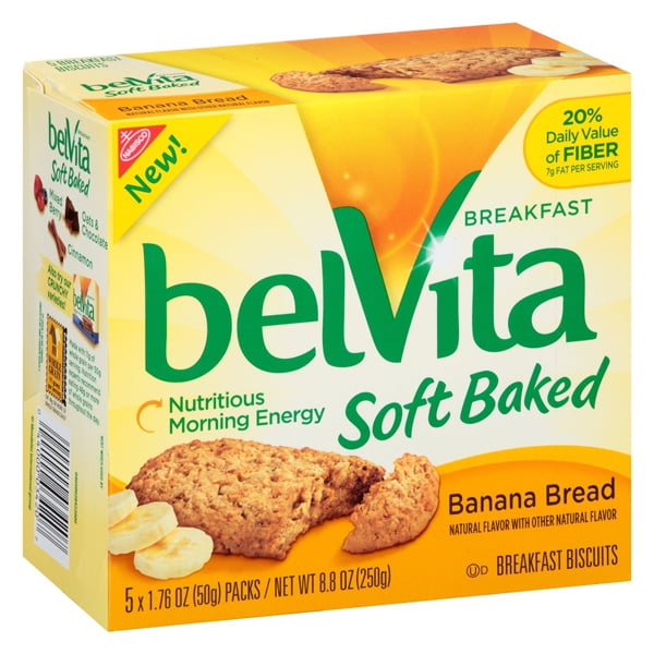 belVita Breakfast Soft Baked Banana Bread Breakfast Biscuits 8.8 oz ...