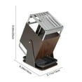 COM1950s Rotating Knife Block,Stainless Steel Kitchen Knife Organizer ...