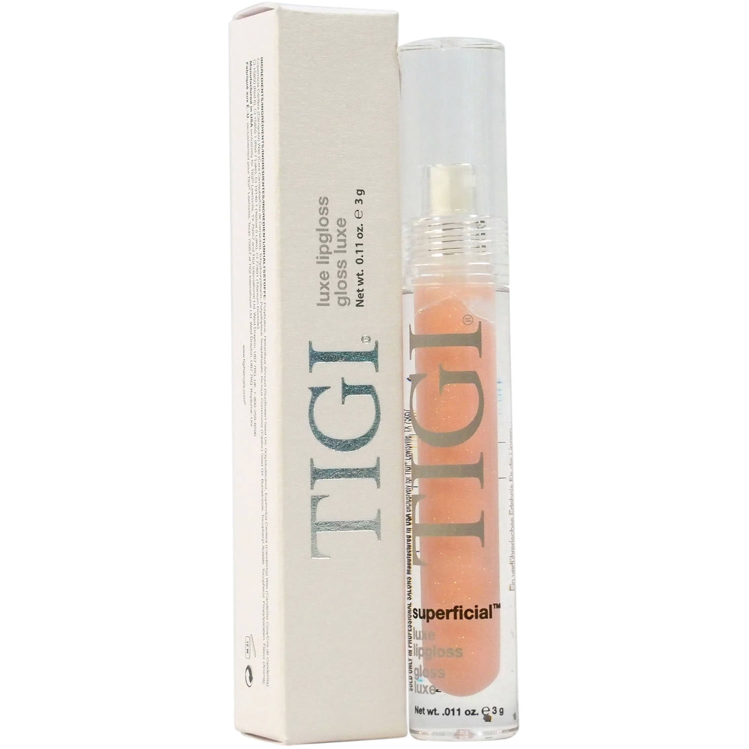 TIGI Cosmetics - TIGI Cosmetics Luxe Lip Gloss, Superficial, 0.11 Oz ...