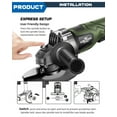 EXCITED WORK 21V 5 inch Cordless Angle Grinder, 7500rpm Brushless ...