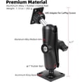Car Mount for CarPlay Screen, Aluminum Alloy Medium Arm & Square Plate ...