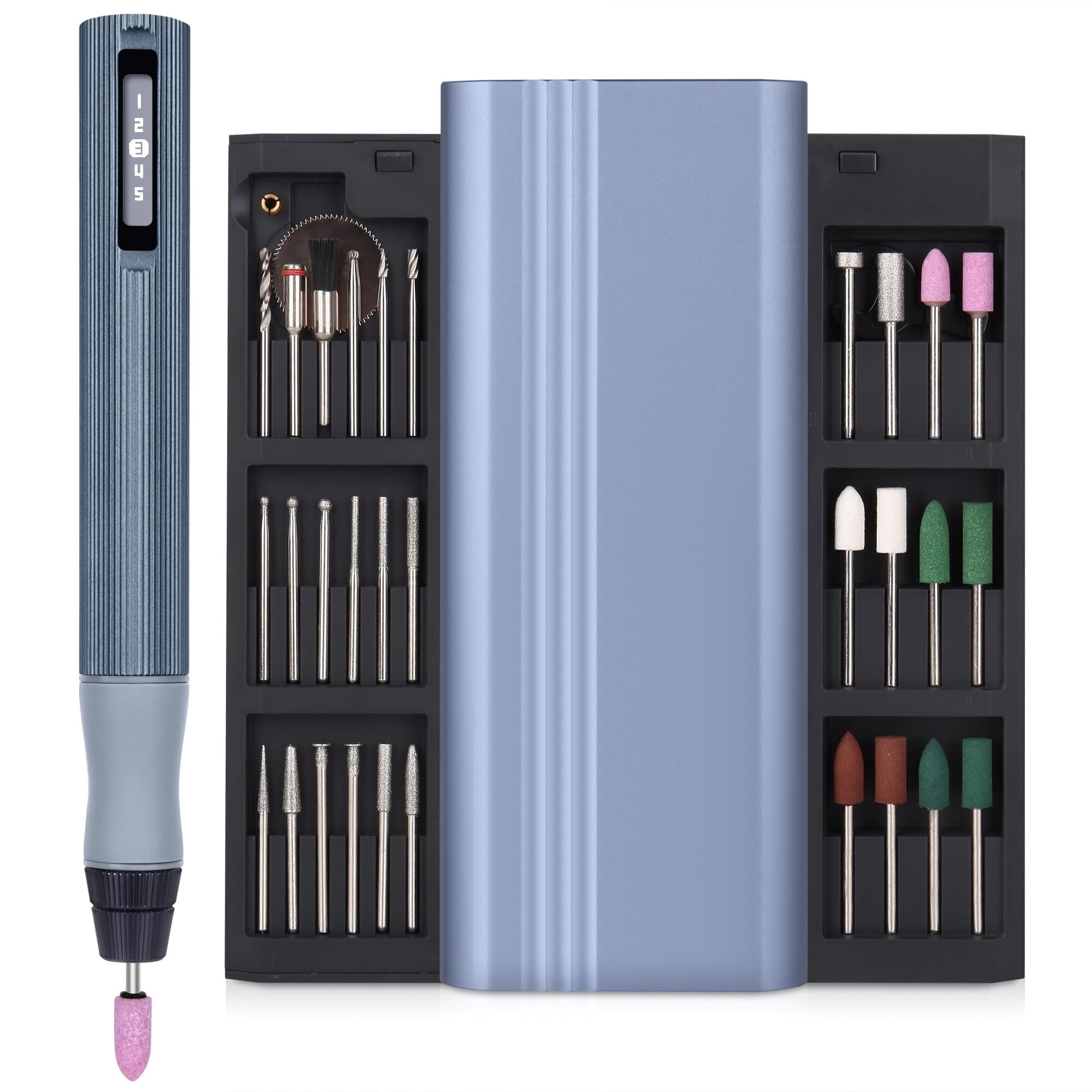 Electric Cordless Rotary Tool, Engraving Pen with 30 Engraving Bits, 5 ...