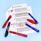 BAZIC Permanent Marker Chisel Tip, Assorted Color Markers Total 12 ...