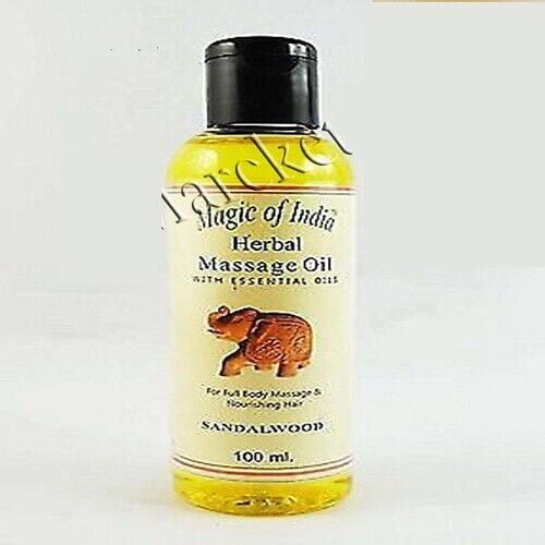 Magic Of India Herbal Massage Oil For Full Body Multi Fragrance Oils 100 Ml Sandalwood