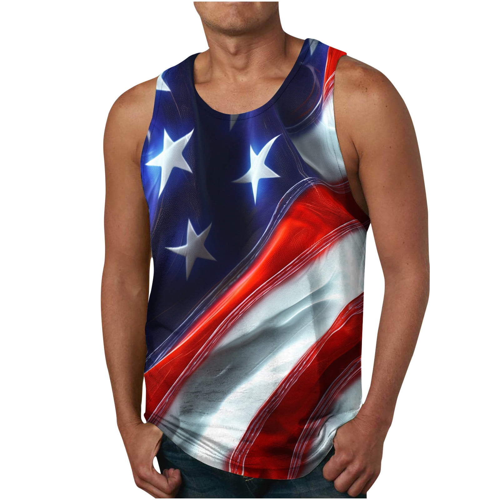 Click here for Birdeem Tank Top For Men Mens Print Tank Top Casua... prices