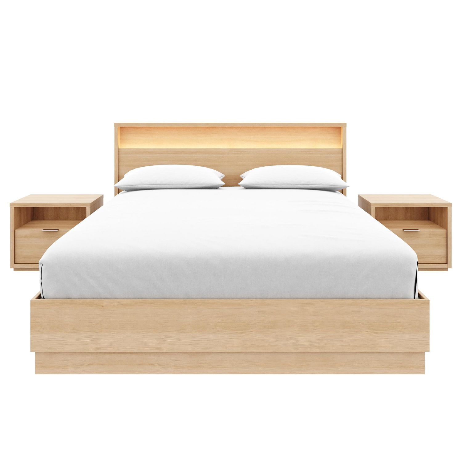 Click here for Nexera Harlow 4 Piece Queen Size Bedroom Set With... prices