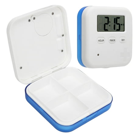 Portable Medicine Box With Alarm Timer Smart Pill Organizers With Bell ...