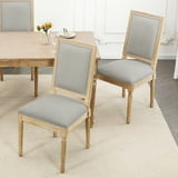 Farmhouse Antique Dining Chairs Set of 4, Upholstered Kitchen Chair ...