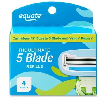 Equate Women's The Ultimate 5 Blade Razor Refill Cartridges, 6 Count ...