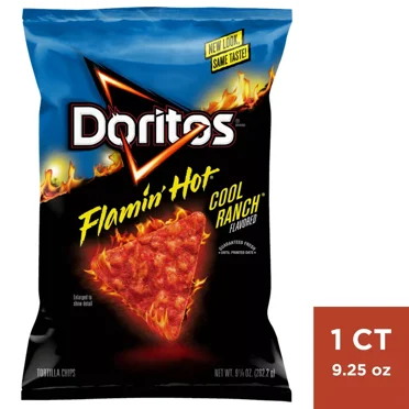 Doritos Spicy Tangy Blazin’ Buffalo & Ranch Flavored Tortilla Chips, 9. ...