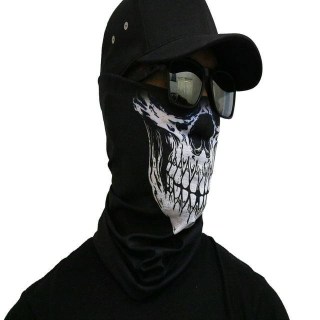 Punisher Face Mask Neck Gaiter Bandana Seamless Multifunctional Unisex ...