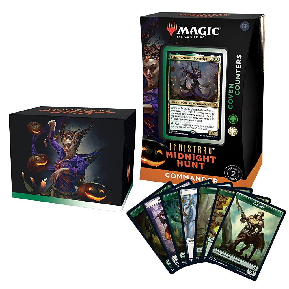 Magic: The Gathering Innistrad: Midnight Hunt Commander Deck Coven Counters (Green-White ...