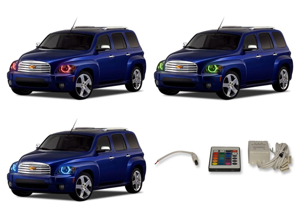 Flashtech LED RGB Multi Color Halo Ring Headlight Kit for Chevrolet HHR ...