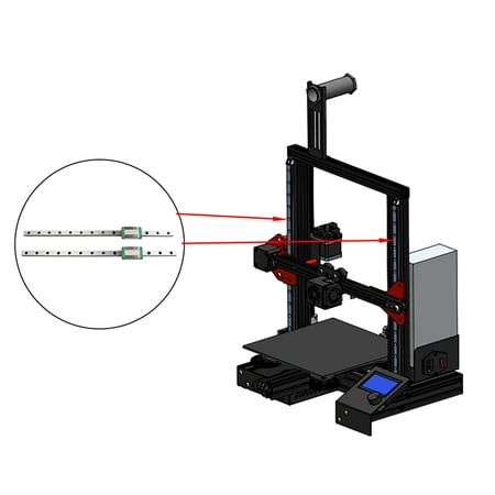 3D Printer Liner Rail Kit Dual Z Axis Rail 1; 2; Upgrade Kit 3D Printer ...