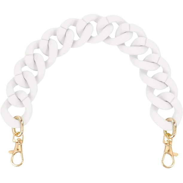 HTOOQ Black Chunky Chain Strap Acrylic Chain Luxury Handbag Strap ...