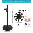 AOOOWER Octagon Microphone Clamp With 130MM Metal Disk Vibration ...