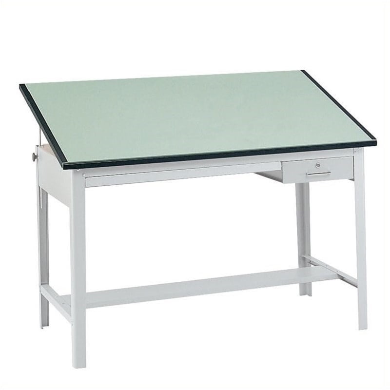 UrbanPro Transitional 60"x37.5" Precision Drafting Table Top in White ...