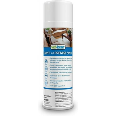 Vet Kem Indoor Knockout Flea and Tick Home Removal Spray, 16-Ounce ...