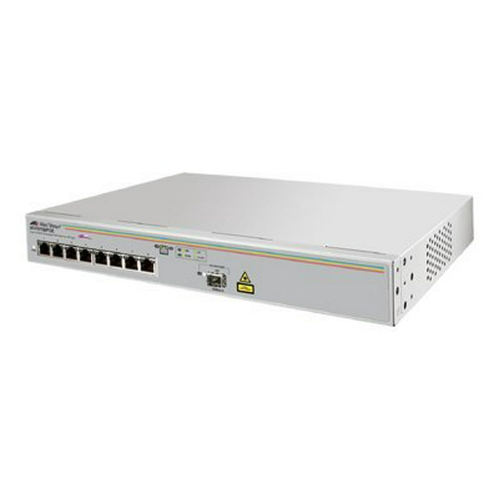 Allied Telesis AT FS708/POE - Switch - unmanaged - 8 x 10/100 + 1 x SFP - desktop - PoE ...