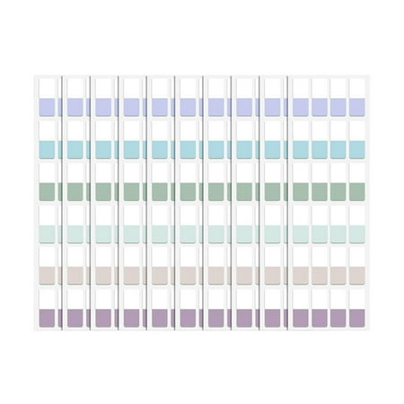 Sticky Index Tabs Macaron Adhesive 4 Sheets Sticky Notes Index Tabs ...