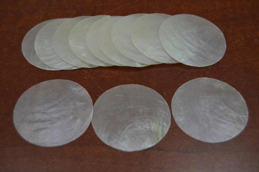 100 Pcs Natural Round Capiz Sea Shell Blank Disks 1 3/4" - Walmart.com