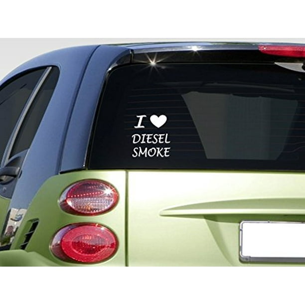 I love Diesel smoke 6" sticker *E863* decal turbo 4x4 smoke diesel fuel ...