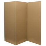 Red Lantern 3 ft. Short Brown Temporary Cardboard Folding Screen - 3 ...