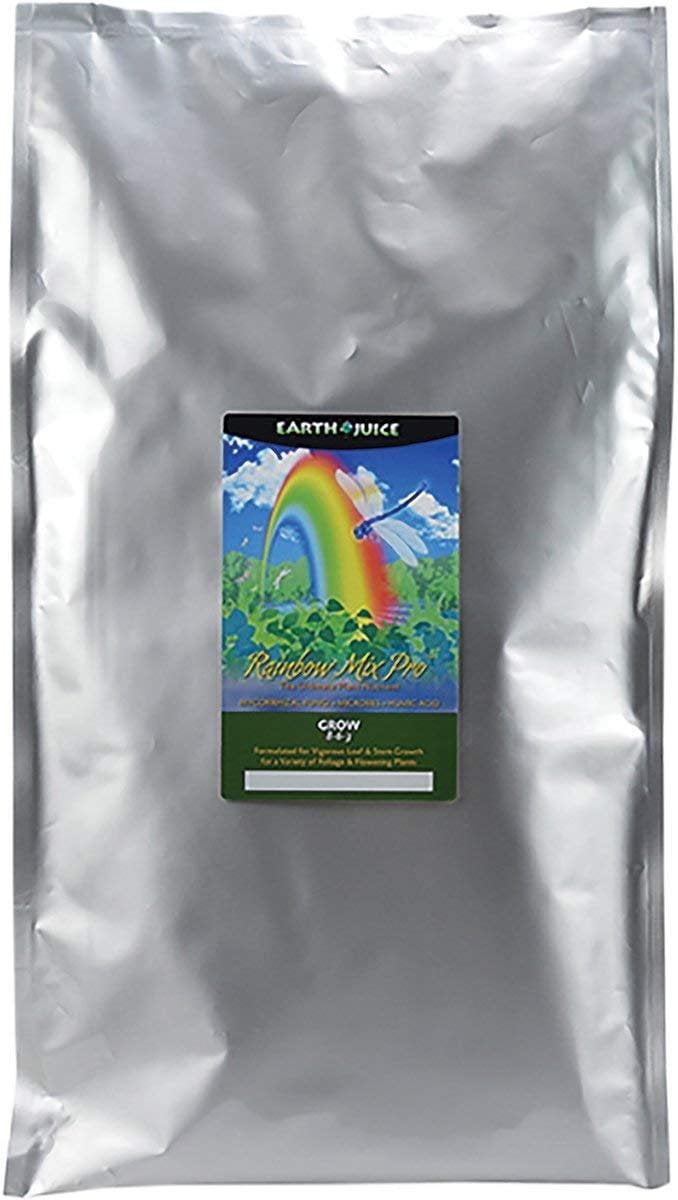 Earth Juice Rainbow Mix PRO Grow Stem and Leaf Growth Fertilizer 8-6-3 ...