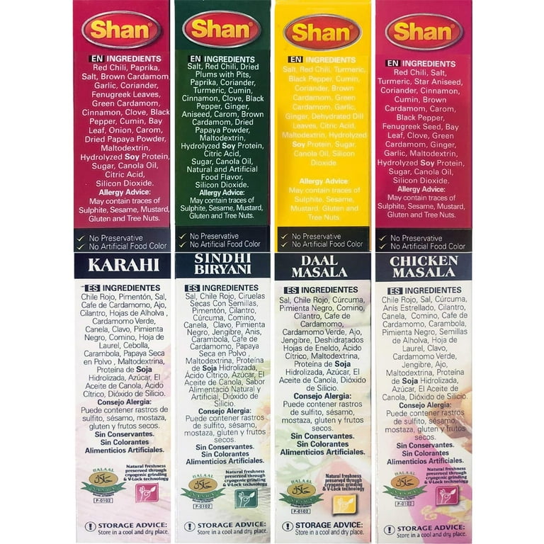 Shan Spice Mix Combo #5 (Chicken Masala, Karahi, Daal, 50% OFF
