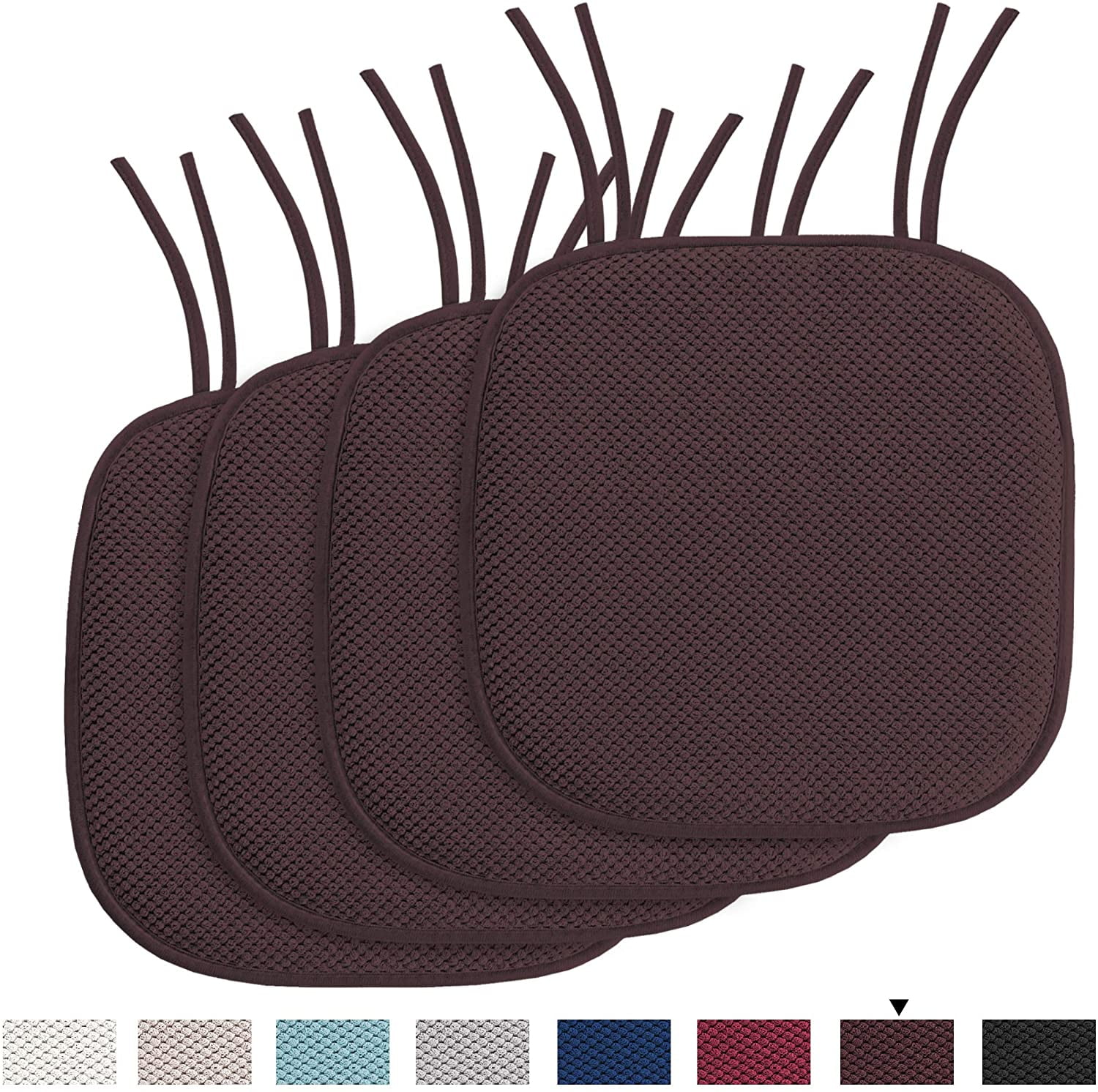 Seat Cushion Pad Office Chair Home Use Memory Foam Chair Pads for ...