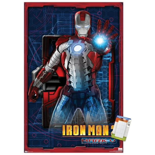 Marvel Cinematic Universe - Iron Man 2 - Briefcase Armor Wall Poster ...