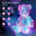 Ant Class LED Teddy Bear Night Light, Glowing Holographic Decor with ...