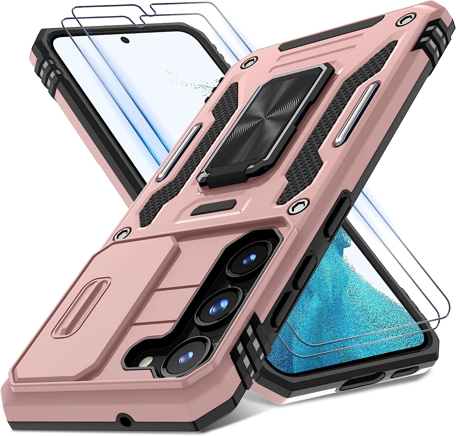 for Samsung Galaxy S23 Case with Slide Camera Cover ,[Magnetic ...