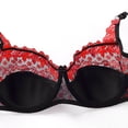 3 Pcs Plus Size Lace Bras for Women Lightweight Underwire Push Up ...