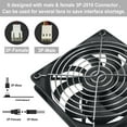 3-Pack 120mm 24V DC High Airflow Computer PC Case Fan 3Pin Dual Ball ...