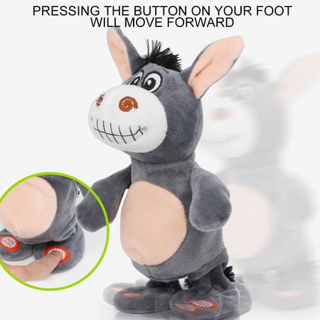 Fosa Talking Donkey Toy,Little Donkey Plush Doll Toy Electric ...