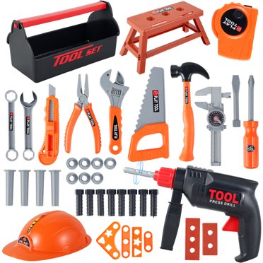 Kidzlane Toddler Tool Set | 20pcs Toy Tools with Electronic Drill ...