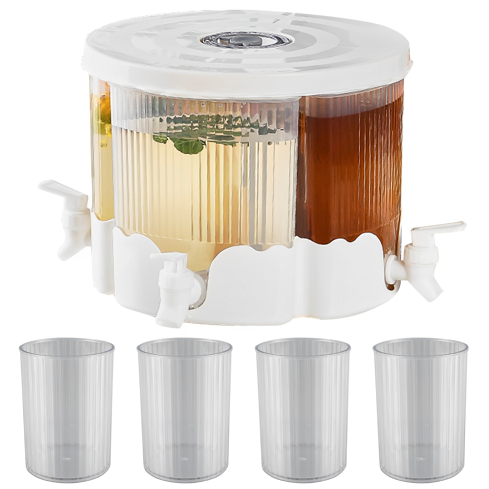 Gpoty 6L Drink Dispenser,Drink Container Dispenser with Leak free ...