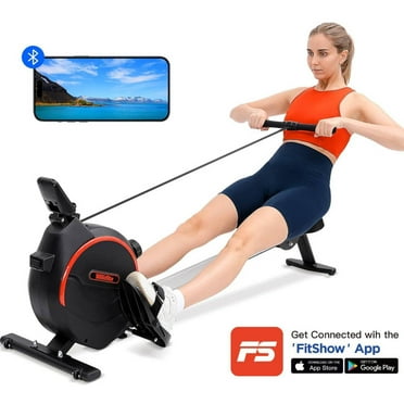 Gymax Foldable Magnetic Rowing Machine Rower w/ 10-Level Tension ...
