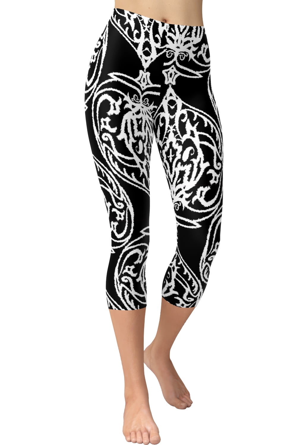 Regular Size Printed Brushed Capris (Heartarium) - Walmart.com