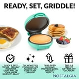 Nostalgia MyMini Personal Electric Griddle, Non-Stick Pancake Grill ...