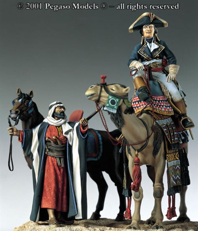 Pegaso Models 54mm Bonaparte in Egypt White Metal Figure Kit #54-817 ...