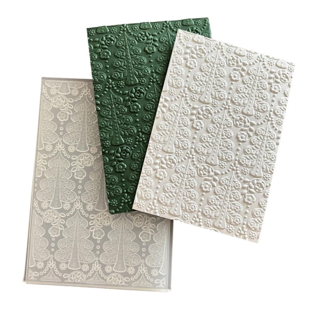 CAIROYAR Carpeta de relieve de plástico con textura 3D en forma de ...