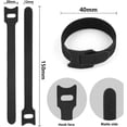 100PCS 6 Inches Reusable Cable Ties, Adjustable Cord Straps Wire ...