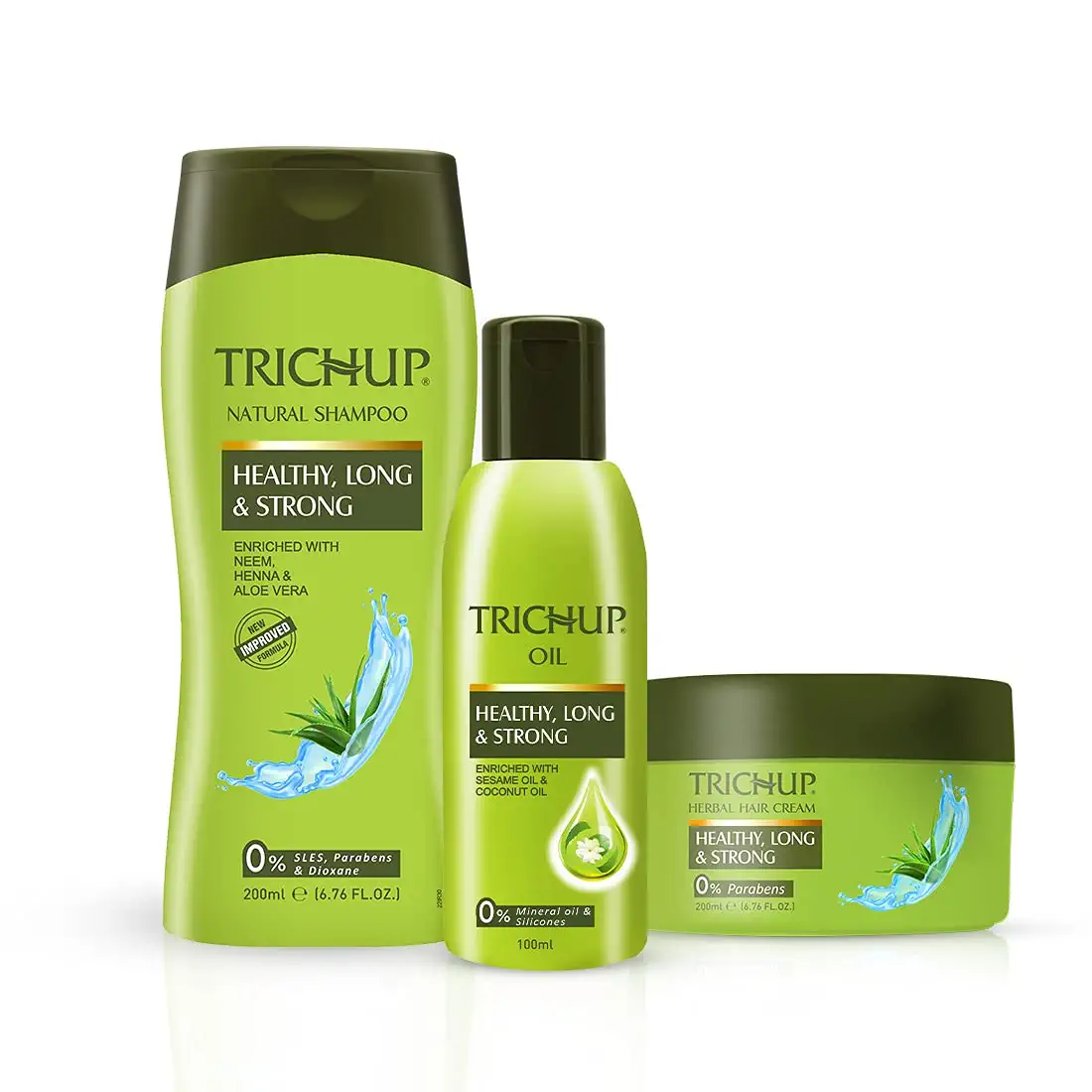 Trichup Healthy Hair Care Kit Healthy Long & Strong Oil (100ml) Health ...