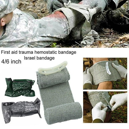 10pcs First Aid Hemostatic Bandage - Outdoor First Aid Bandage ...